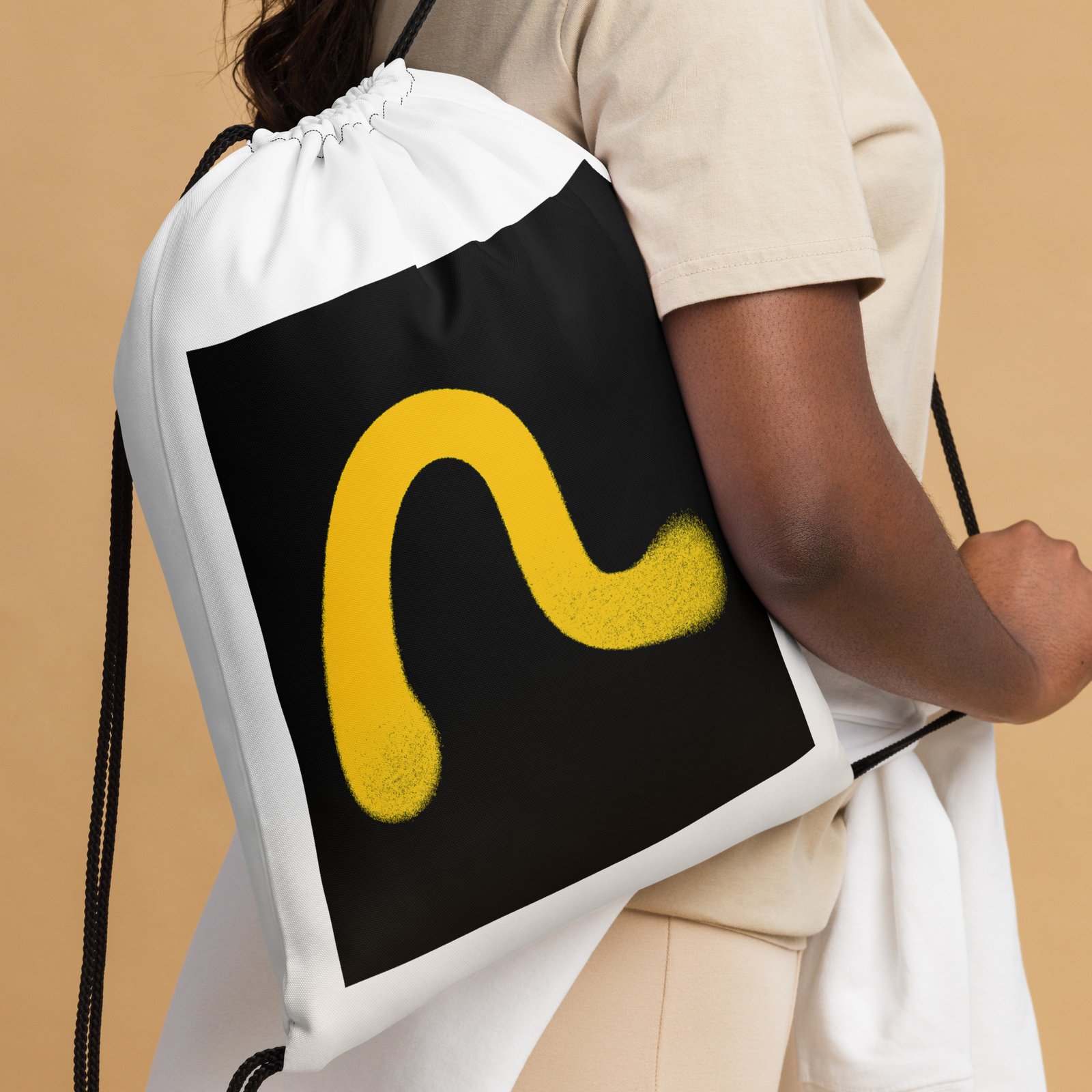 Drawstring bag “Golden Curve” | Mazzurco
