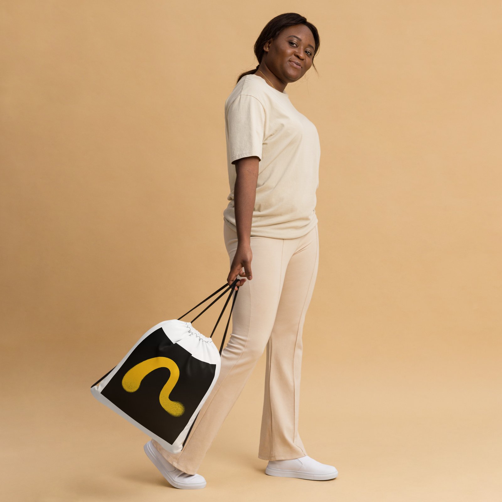 Drawstring bag “Golden Curve” | Mazzurco